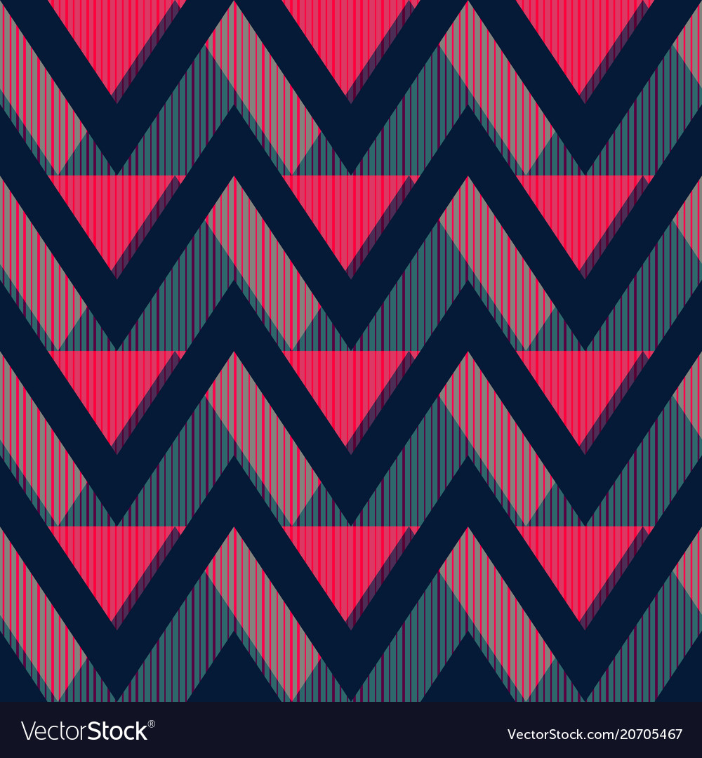 Red zigzag seamless pattern Royalty Free Vector Image