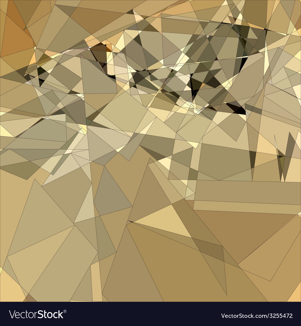 Brown triangle abstract background Royalty Free Vector Image