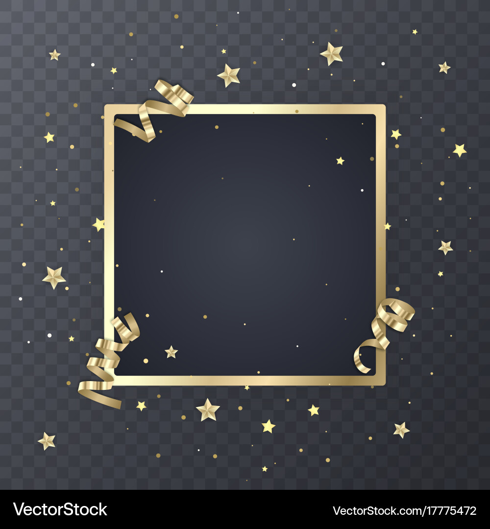 Christmas card design on transparent background Vector Image