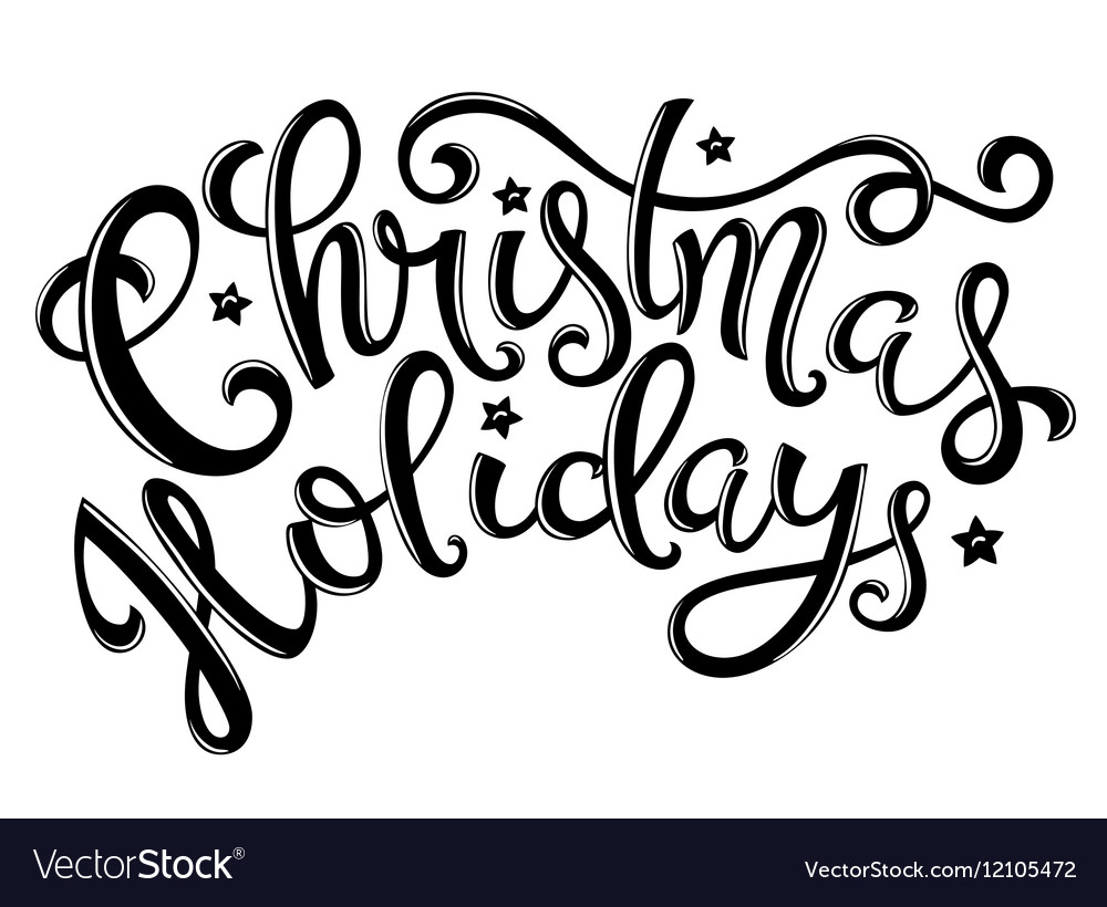 Christmas holidays poster Royalty Free Vector Image