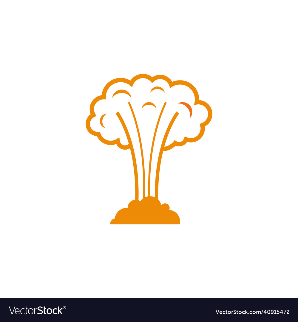 Explosion icon design template isolated Royalty Free Vector
