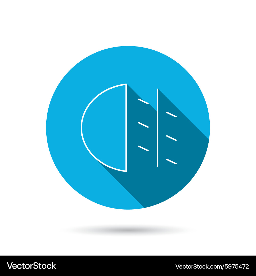Fog lights icon car beam sign Royalty Free Vector Image