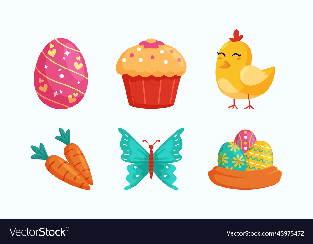 Happy easter design element Royalty Free Vector Image