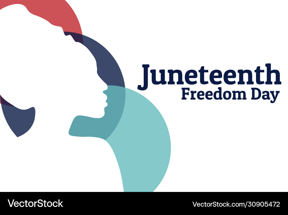 Juneteenth june 19 holiday concept template Vector Image