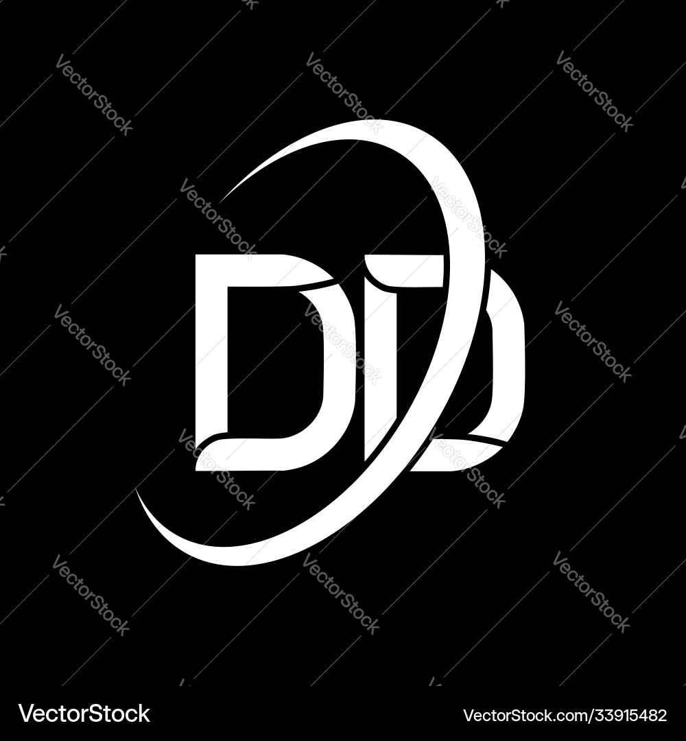 Dd logo d d design white letter ddd d letter Vector Image