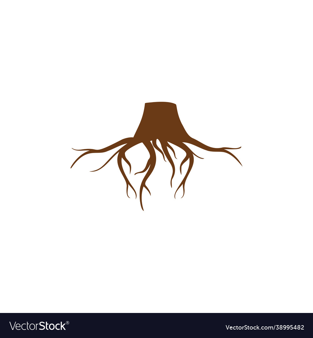 Root tree icon design Royalty Free Vector Image