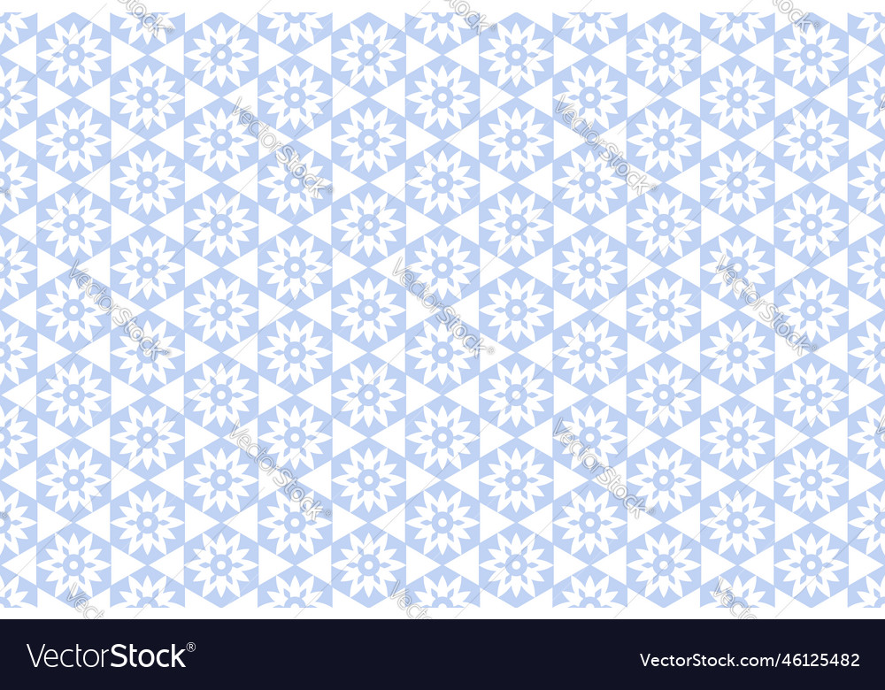Seamless hexagons and triangles pattern Royalty Free Vector
