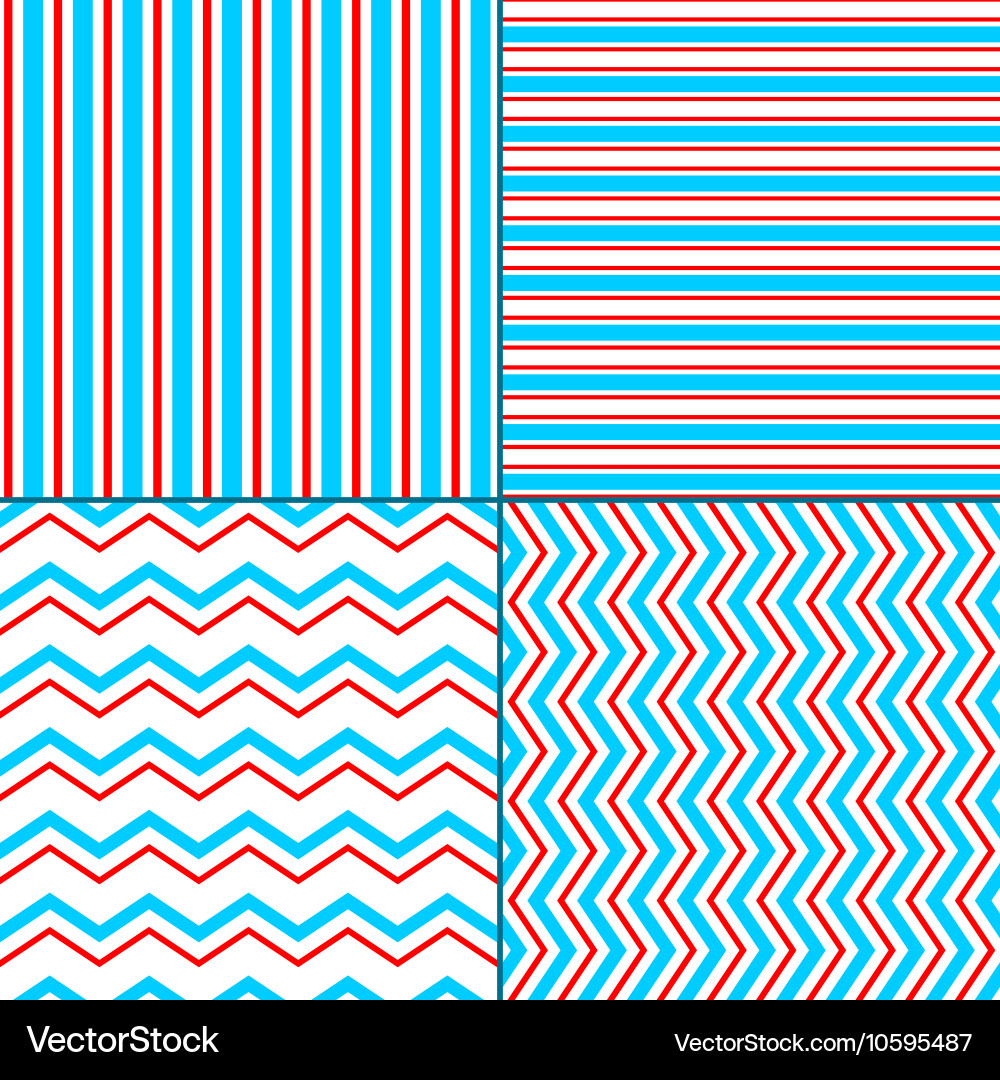 Abstract geometric chevron and stripes seamless Vector Image