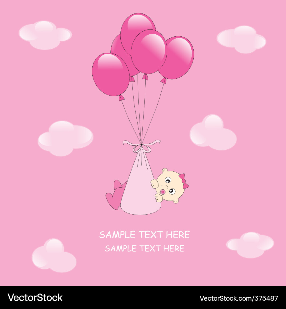 Baby girl Royalty Free Vector Image - VectorStock