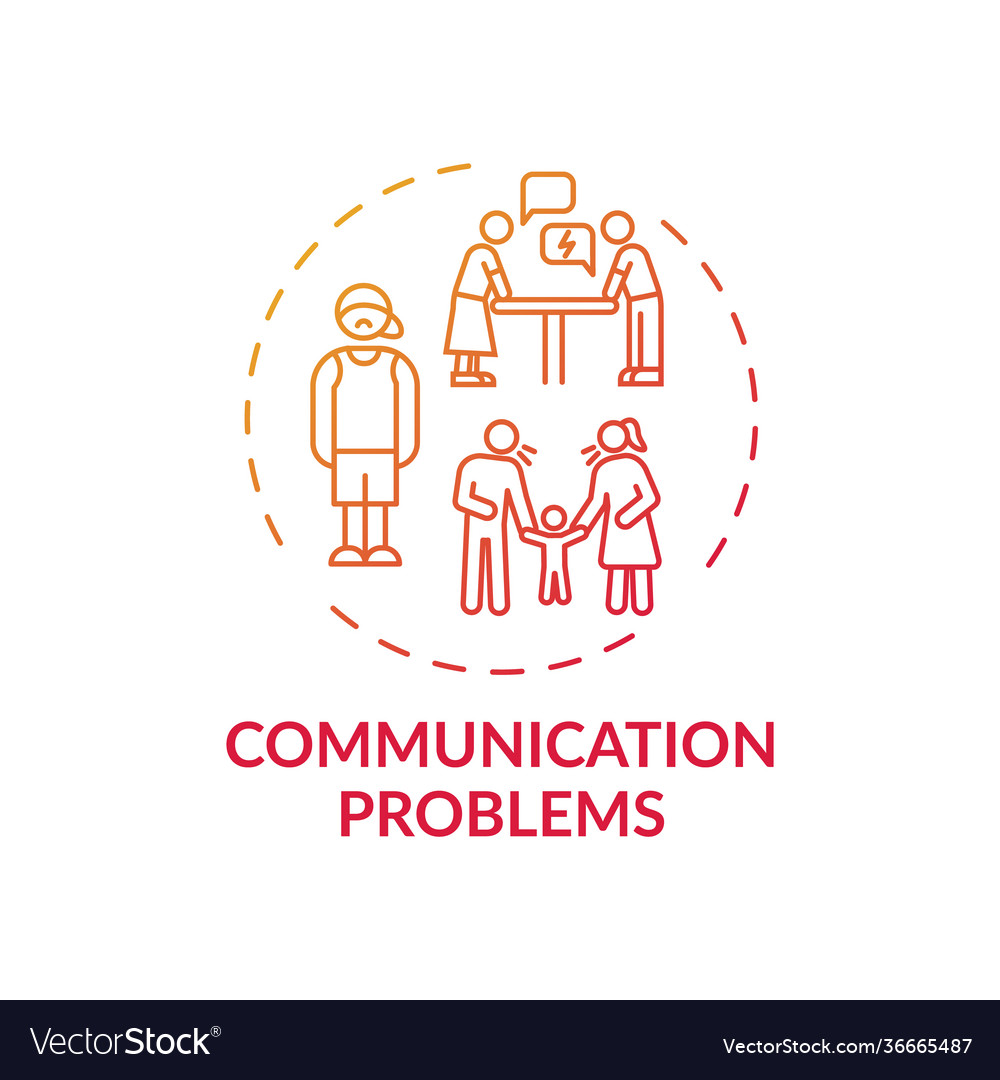 Communication problems concept icon Royalty Free Vector