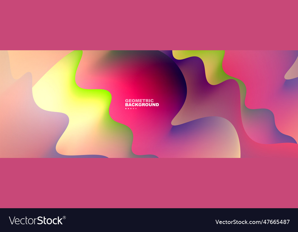 Dynamic liquid waves abstract background Vector Image