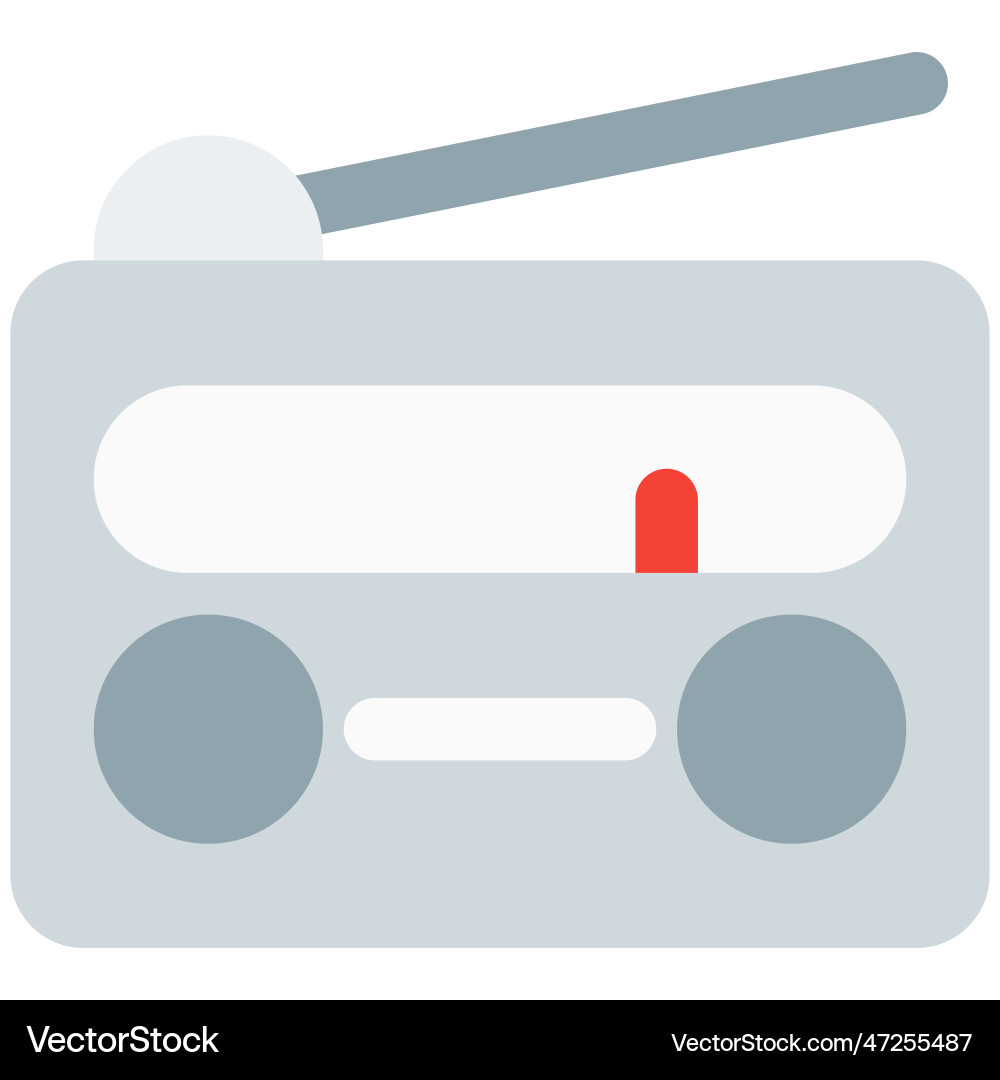 Fm radio an audio based satellite receiver Vector Image