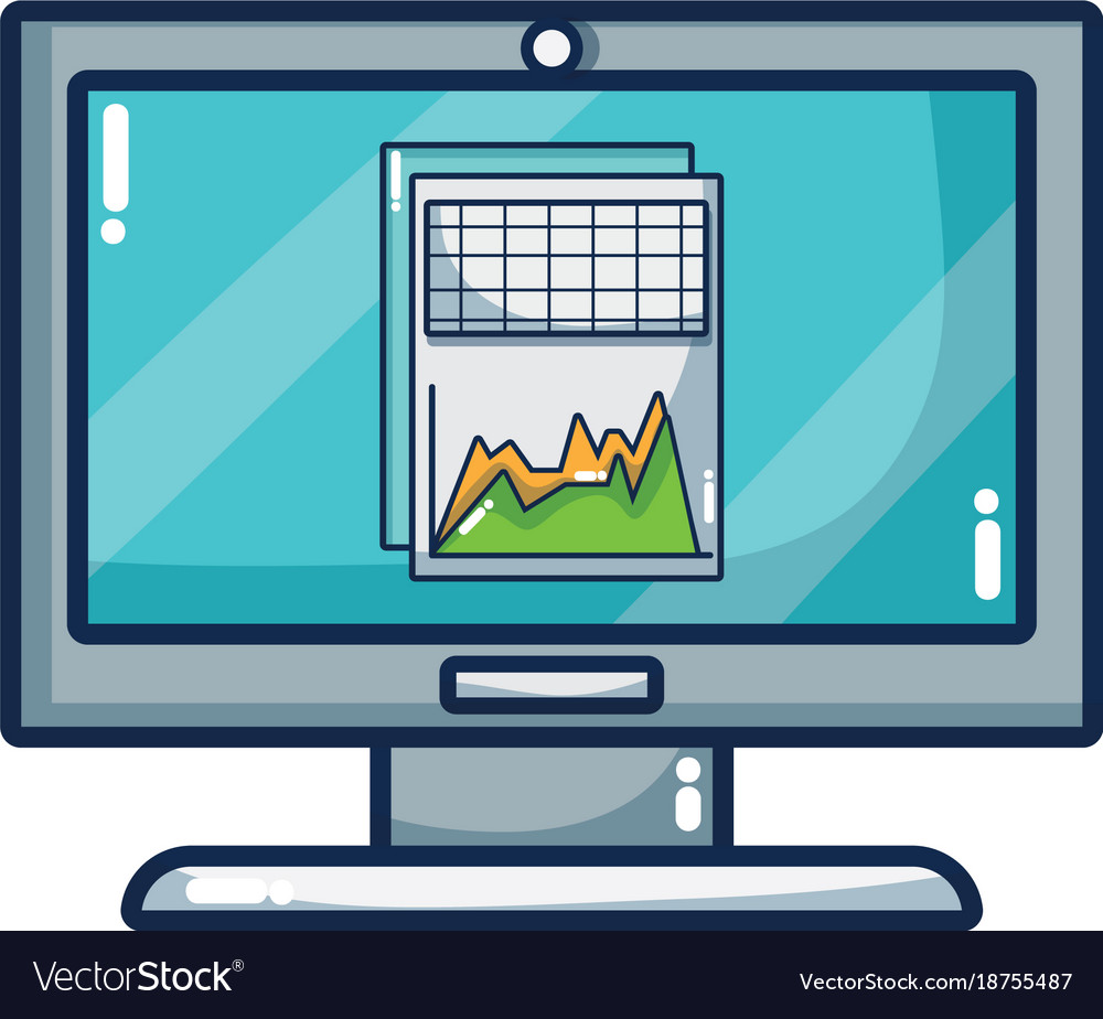 Isolated computer design Royalty Free Vector Image