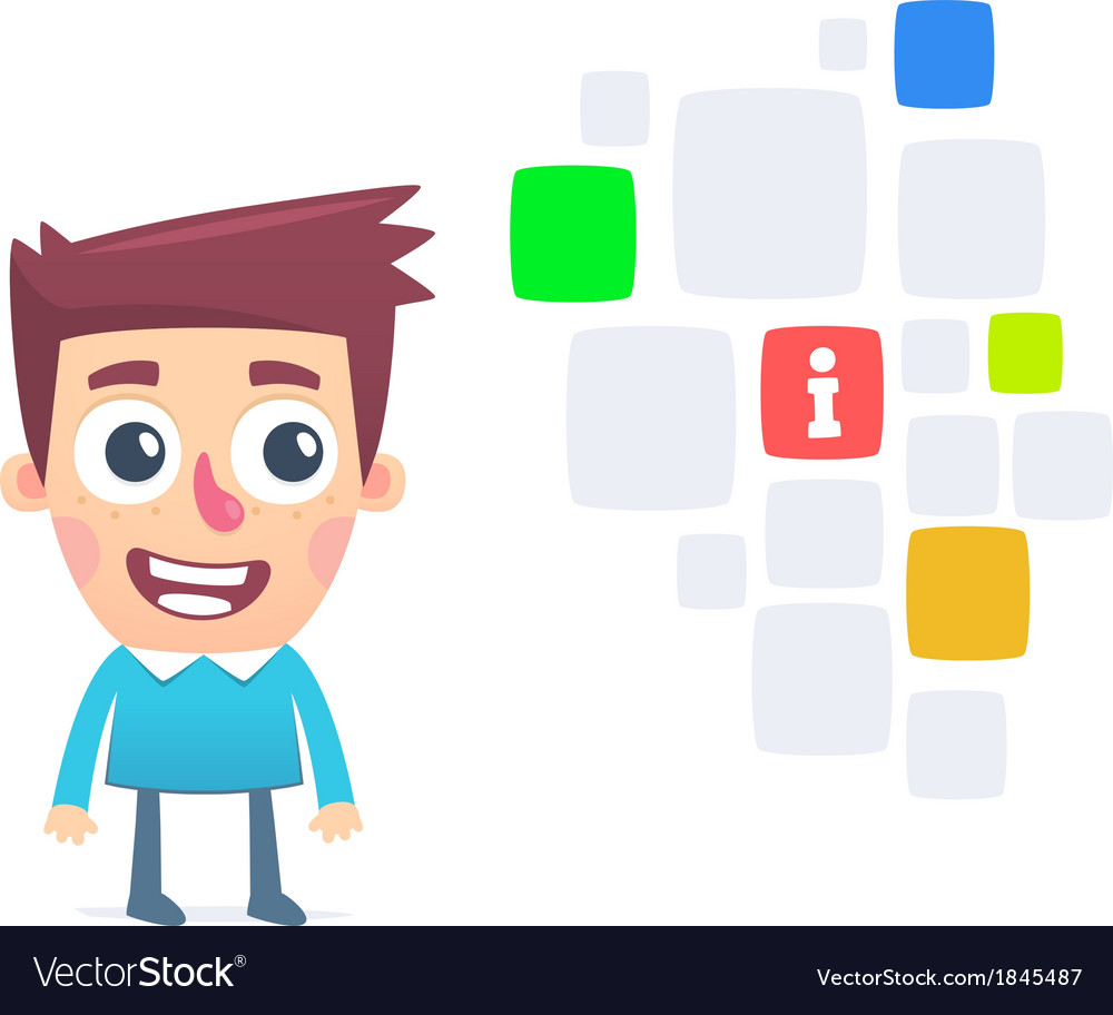 Large selection information Royalty Free Vector Image