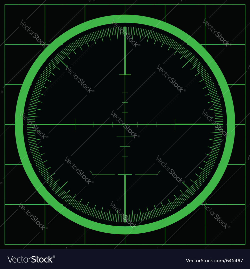 Radar screen Royalty Free Vector Image - VectorStock