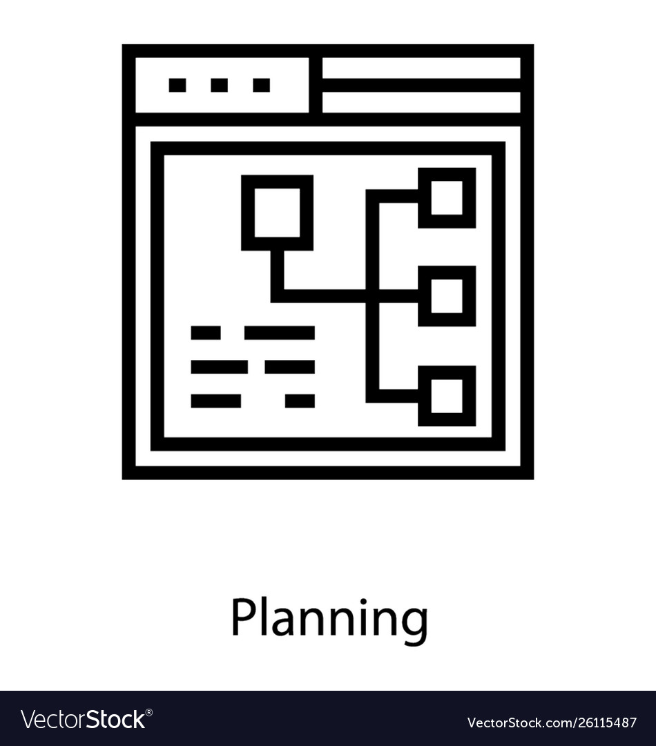 Web planning structure Royalty Free Vector Image