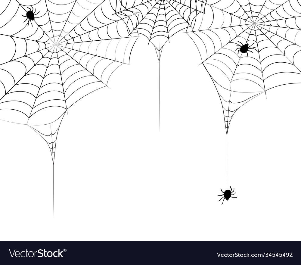 Black scary spider with web icon so creepy Vector Image