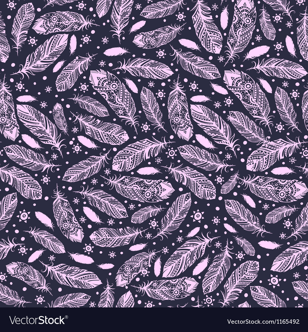 Feather pattern Royalty Free Vector Image - VectorStock