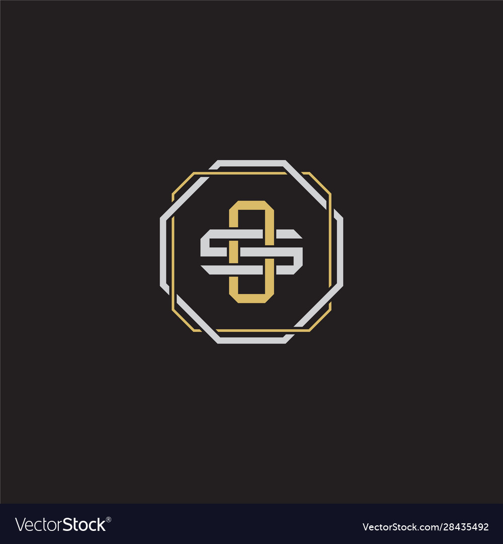 Initial letter overlapping interlock logo Vector Image