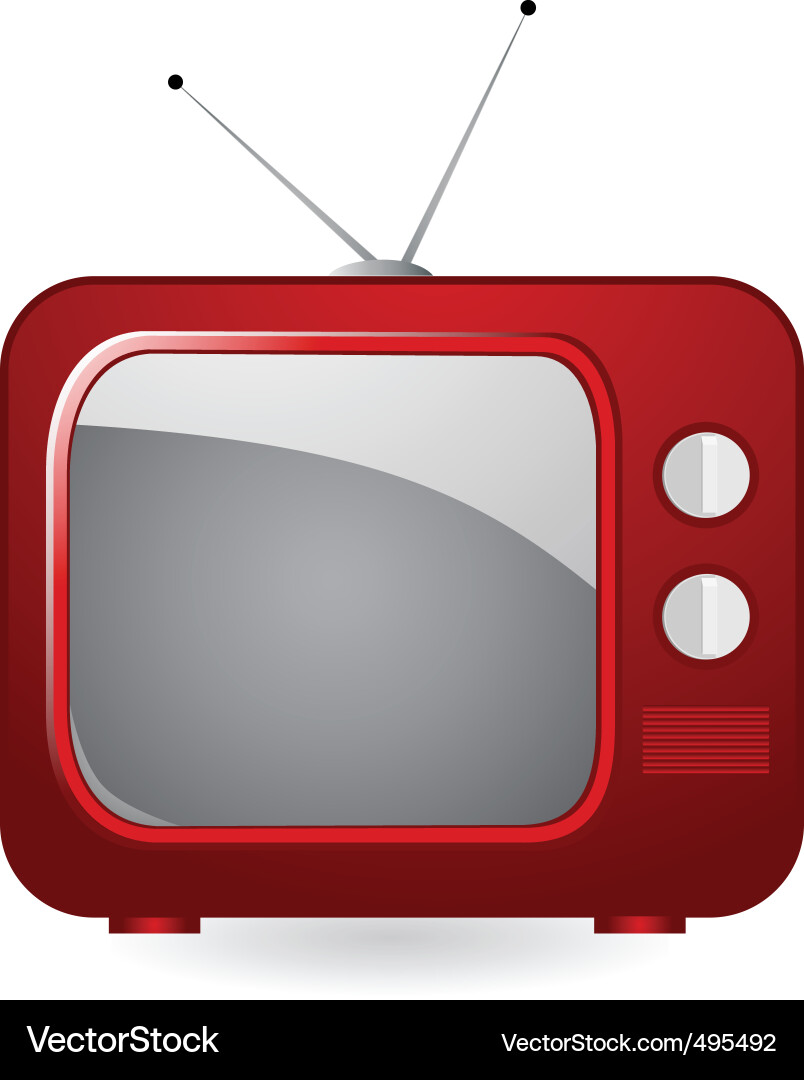 Retro tv Royalty Free Vector Image - VectorStock