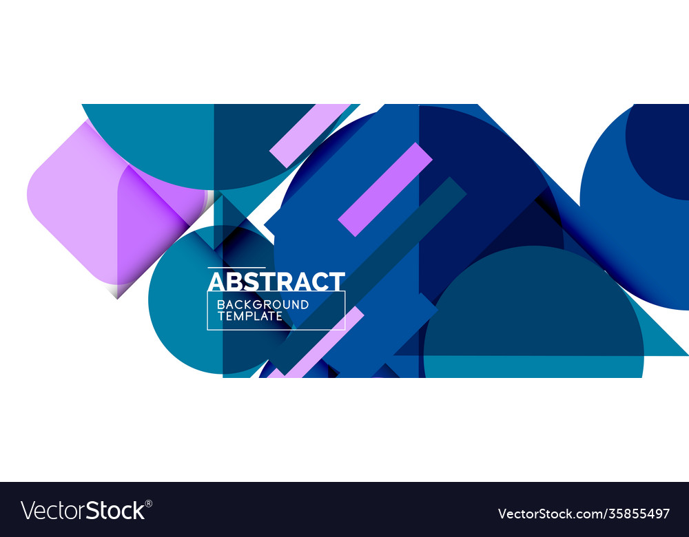Clean minimal geometric abstract background Vector Image