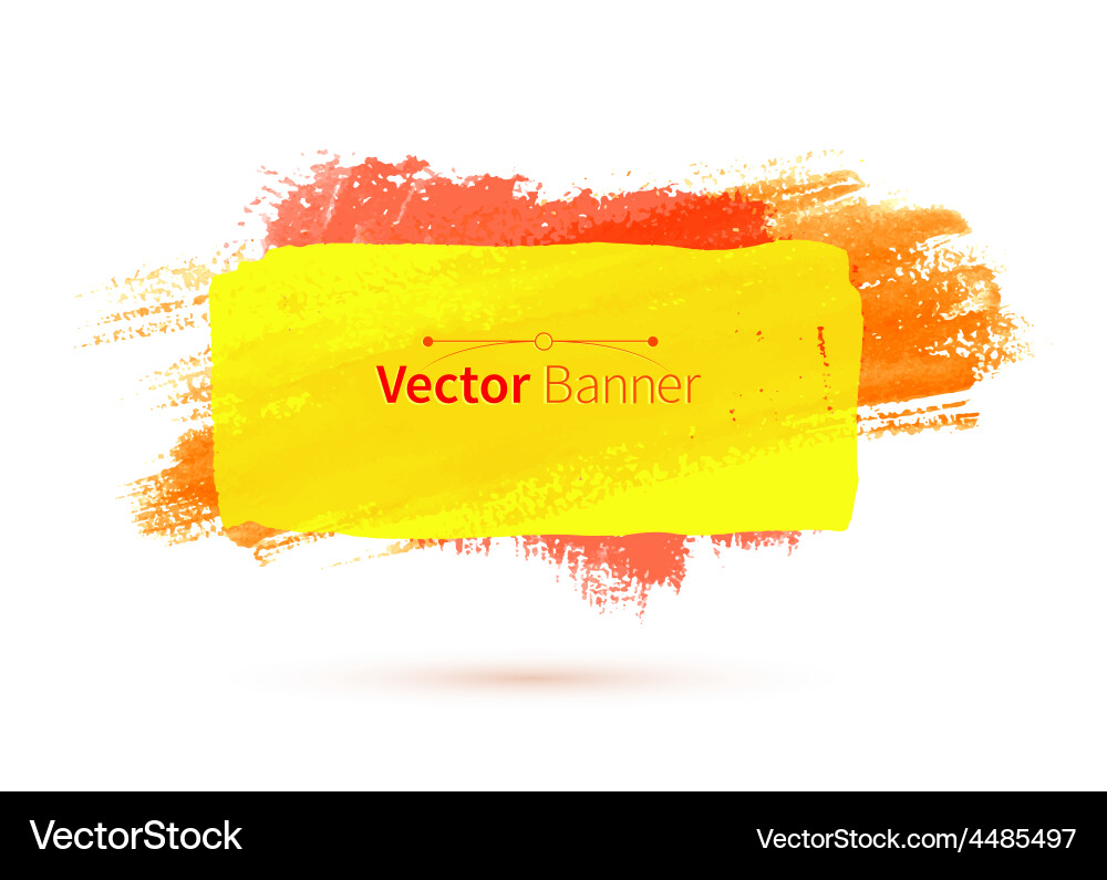 Colorful watercolor banner Royalty Free Vector Image