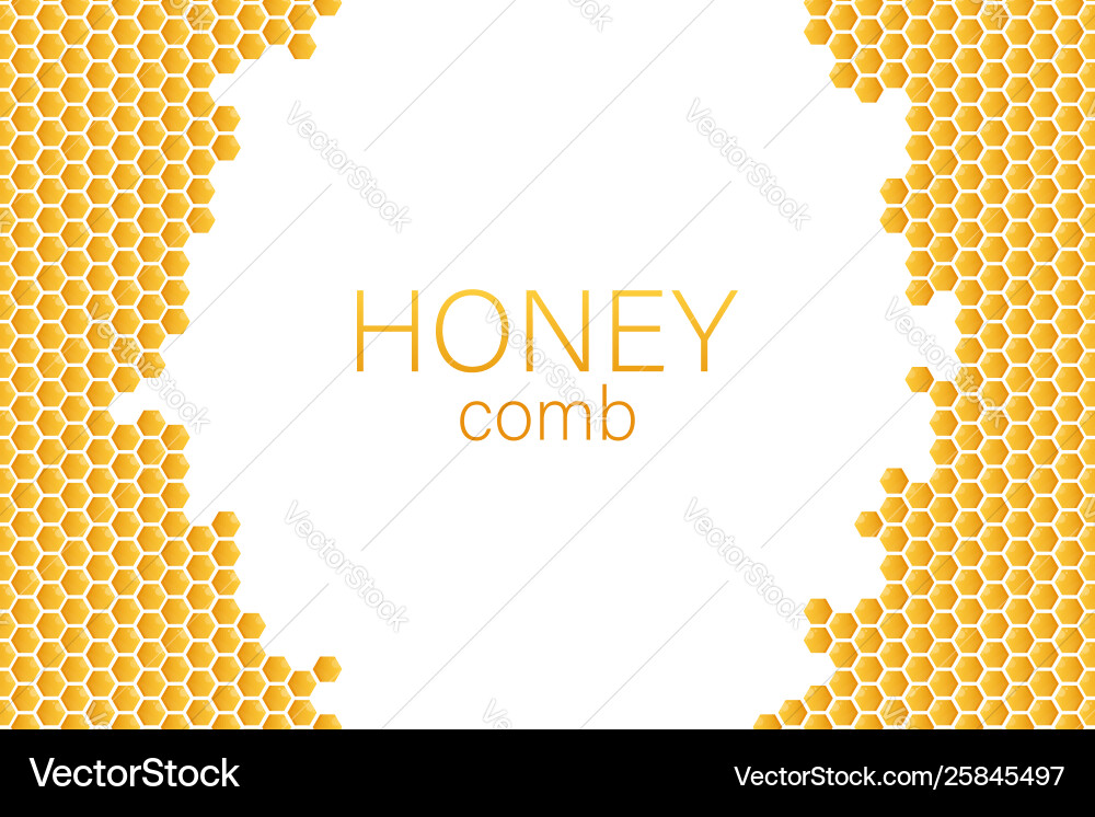 Honeycomb monochrome honey pattern stock Vector Image