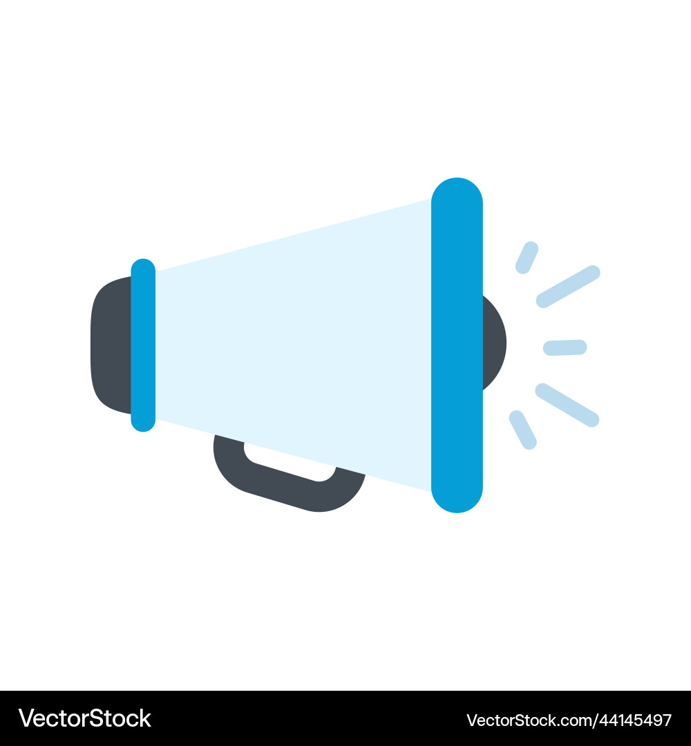 Megaphone a that shouts loudly alerts Royalty Free Vector