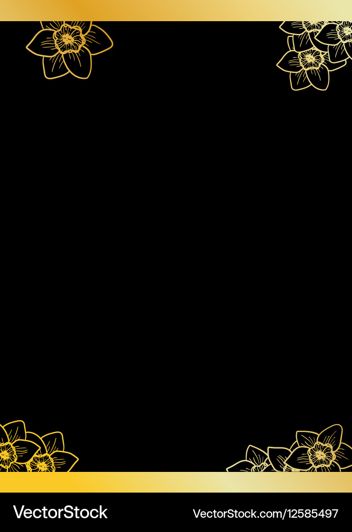 Narcissus flower hand drawn Royalty Free Vector Image