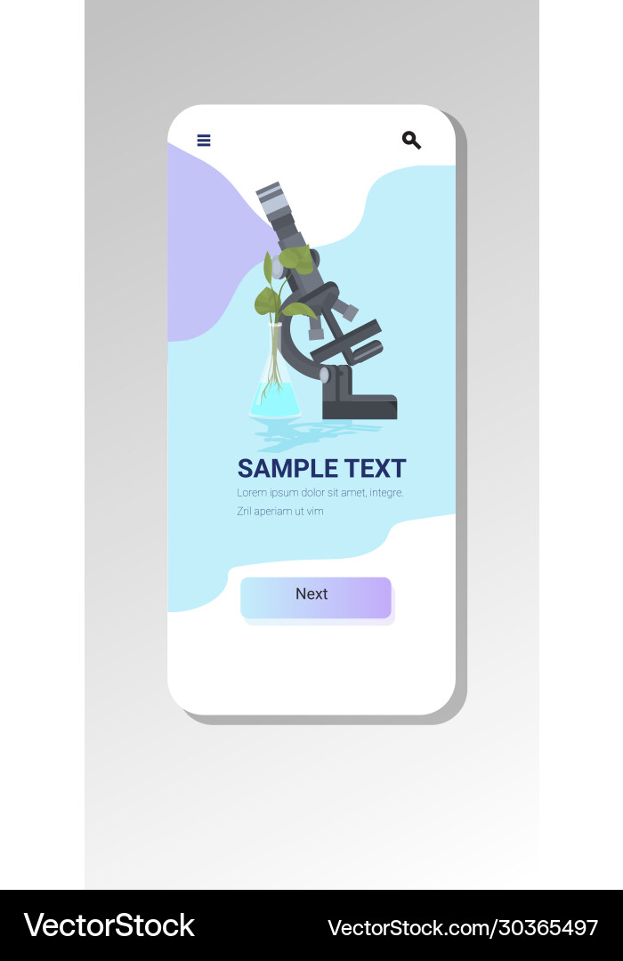 Professional medical laboratory microscope plant Vector Image