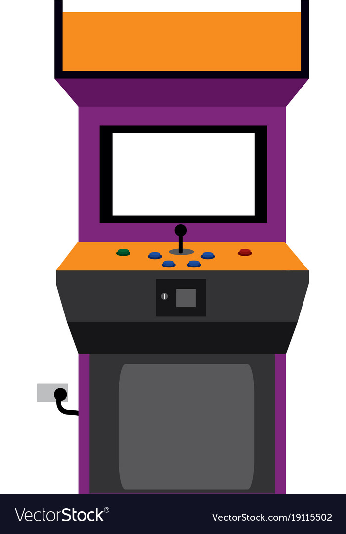 Arcade machine design Royalty Free Vector Image