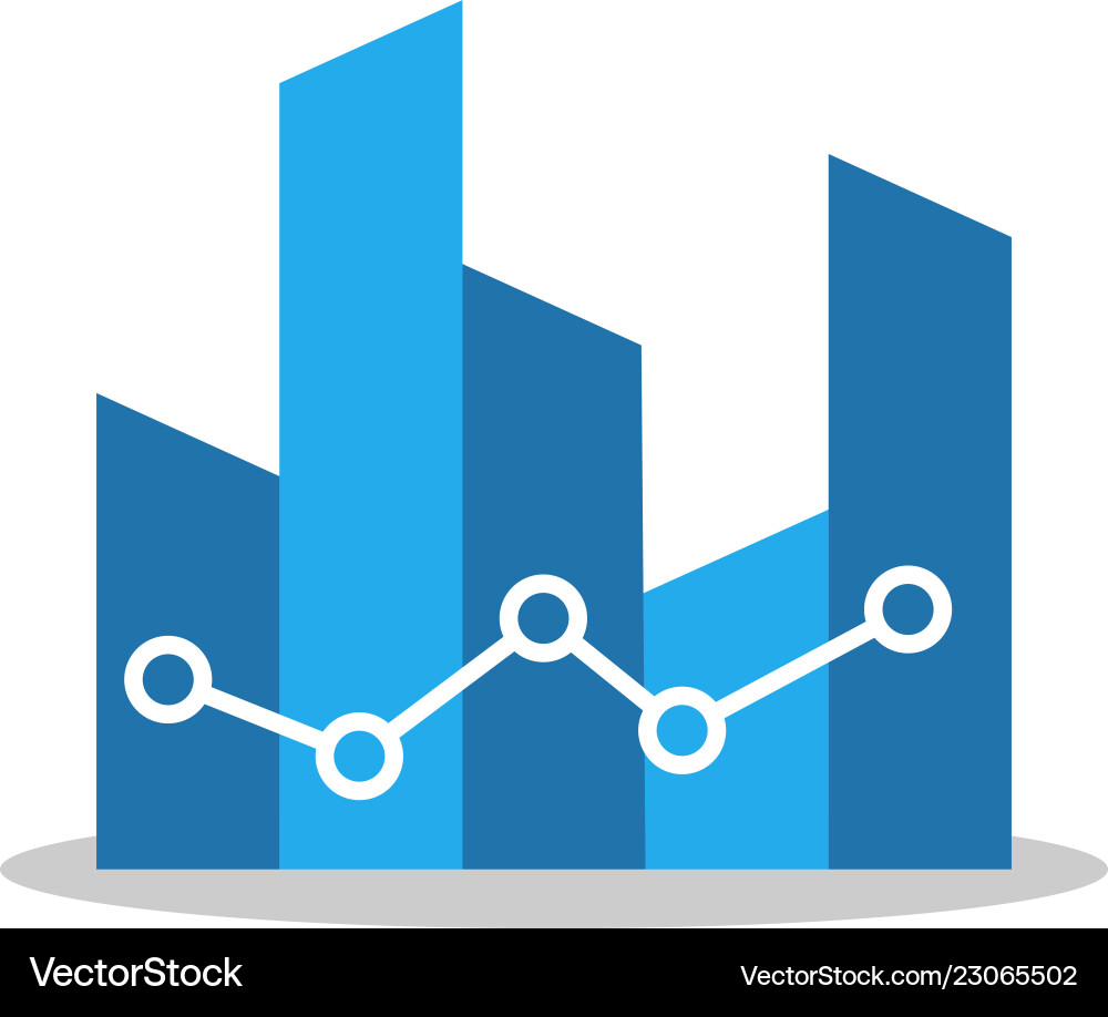 Business investment logo Royalty Free Vector Image