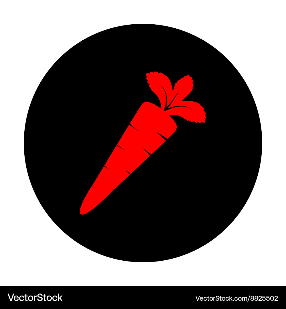 Black Carrot Icon