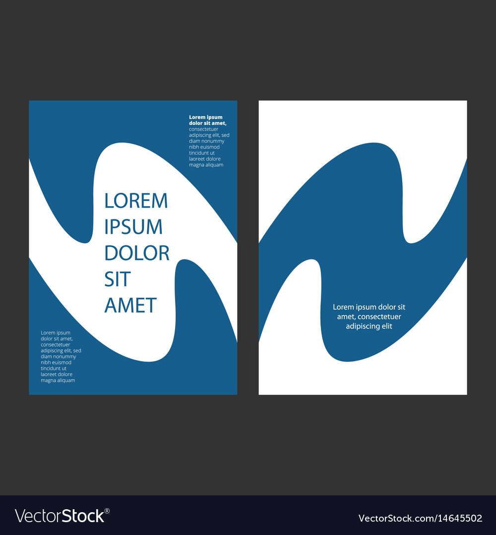 Cover page design Royalty Free Vector Image - VectorStock