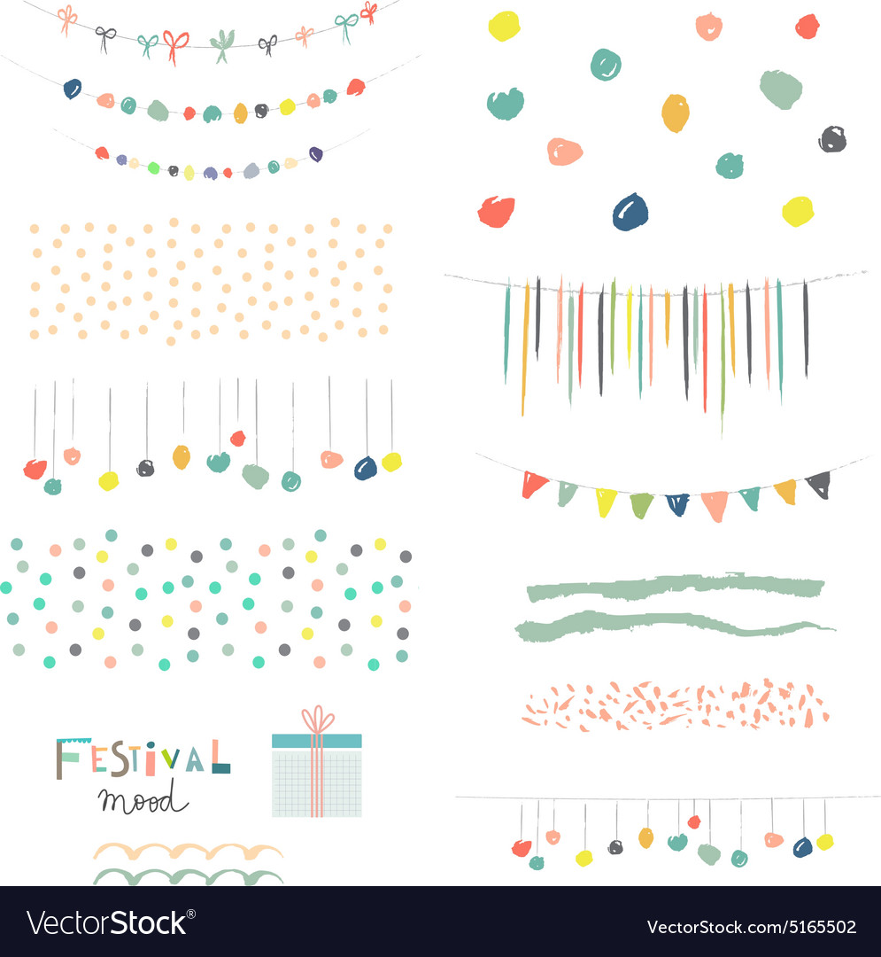 Decorative design elements Royalty Free Vector Image