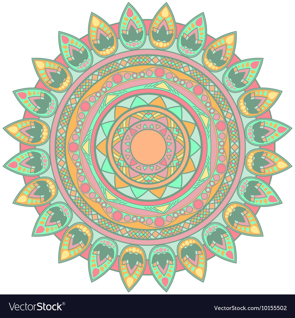 Mandala design element Royalty Free Vector Image