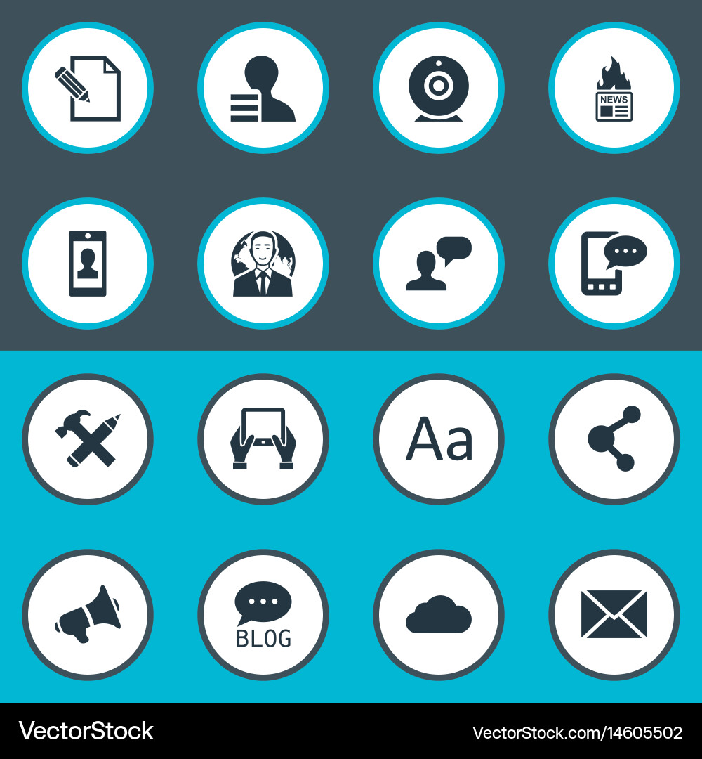 Set of simple user icons Royalty Free Vector Image