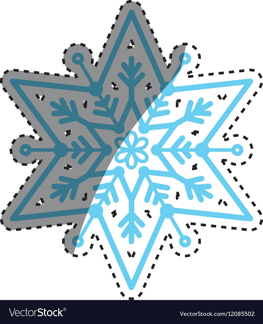 Snowflake winter snow Royalty Free Vector Image