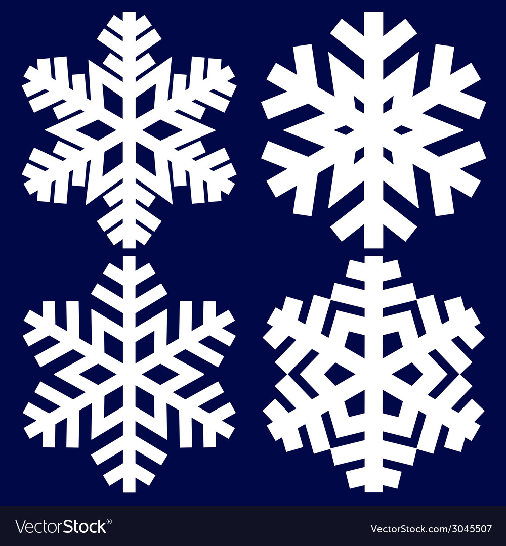 Decorative abstract snowflake Royalty Free Vector Image