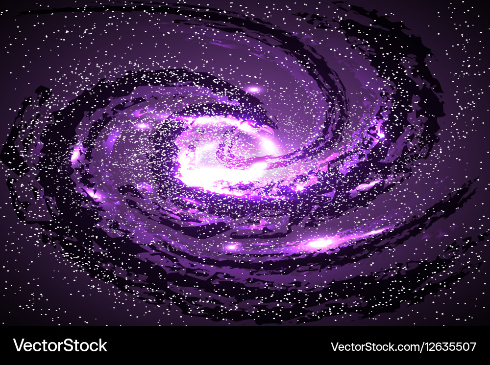 Image galaxies nebulae cosmos and effect tunnel Vector Image