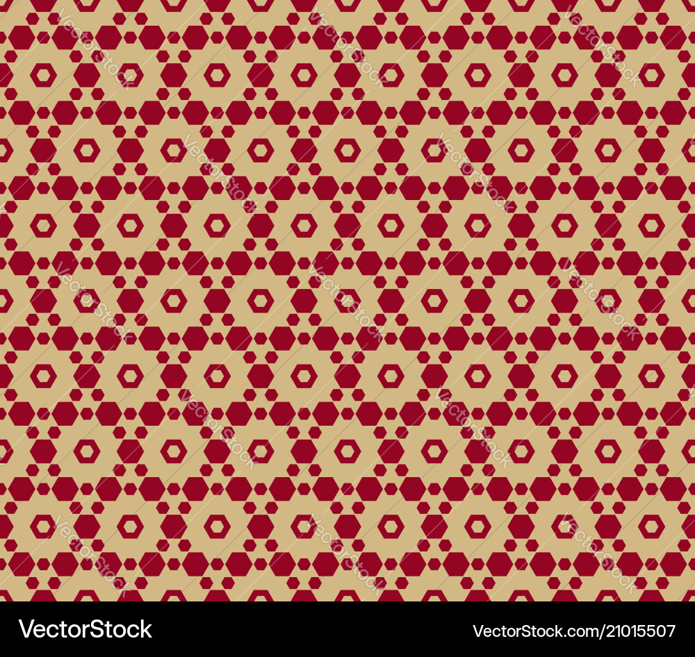 Seamless pattern in asian style red and gold Vector Image