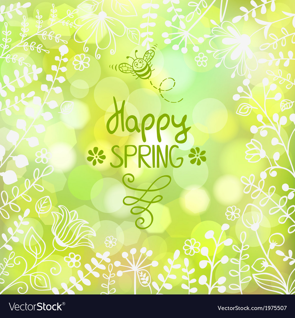 Spring background Royalty Free Vector Image - VectorStock