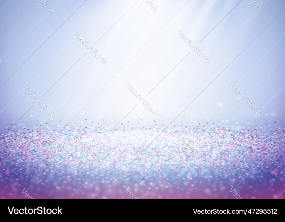 Abstract shiny blue and purple glitter background Vector Image