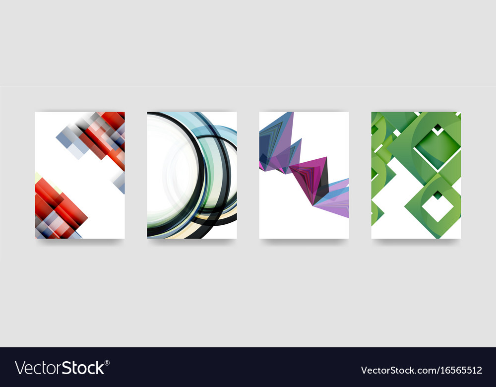 Minimal covers background set Royalty Free Vector Image