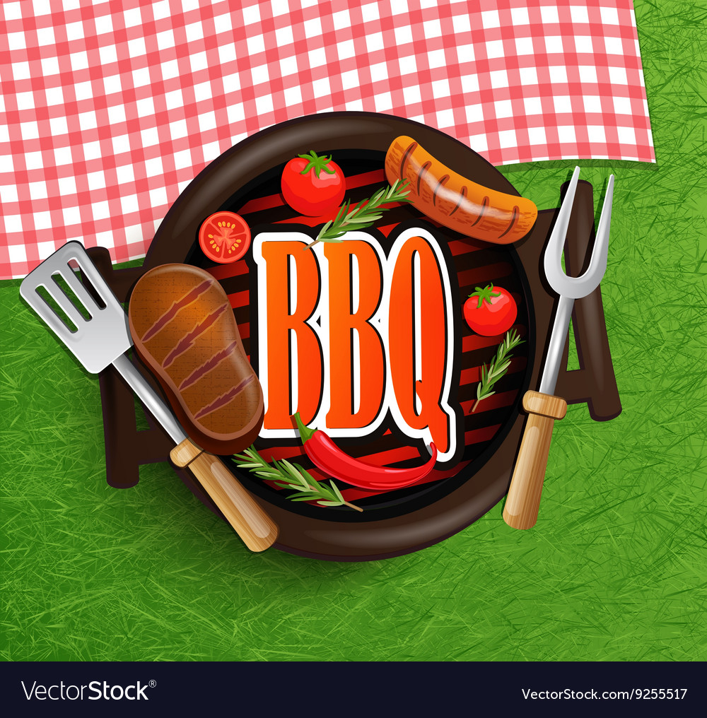 Bbq grill elements Royalty Free Vector Image - VectorStock Bbq grill elements Royalty Free Vector Image - VectorStock