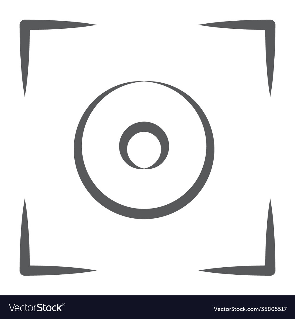 Camera focus Royalty Free Vector Image - VectorStock