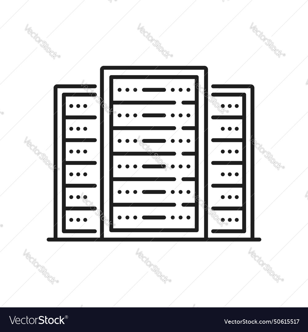 Database Network Server And Cloud Storage Icon Vector Image