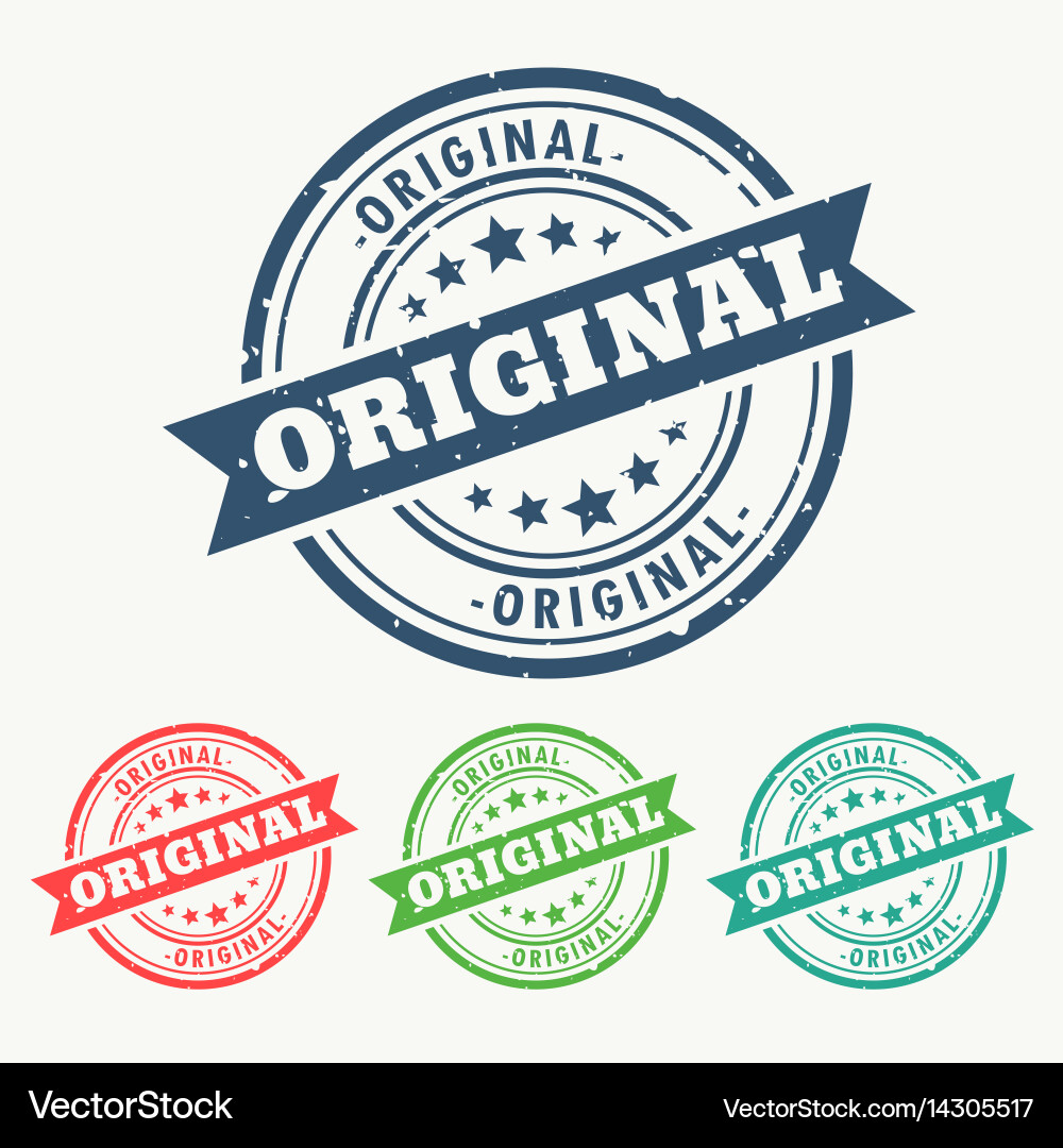 Original rubber stamp set in grungy style Vector Image
