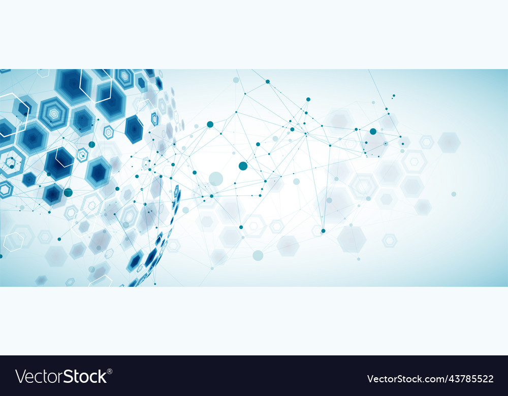 Abstract Sphere Background With Plexus Effect 3d Vector Image