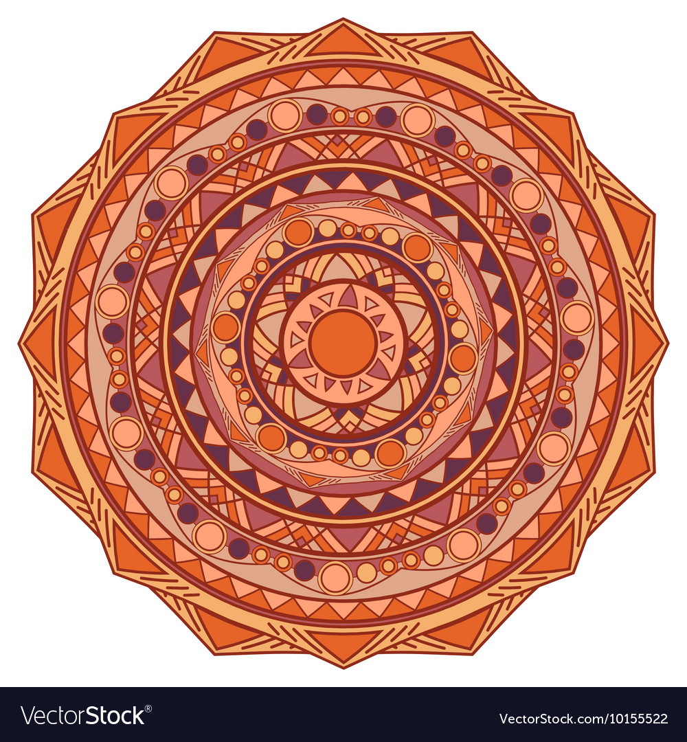 Mandala design element Royalty Free Vector Image